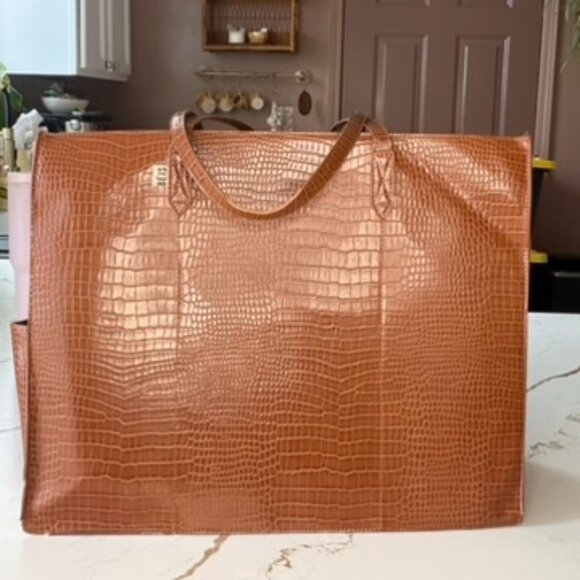 BEIS | Bags | Beis Work Tote In Cognac Color | Poshmark